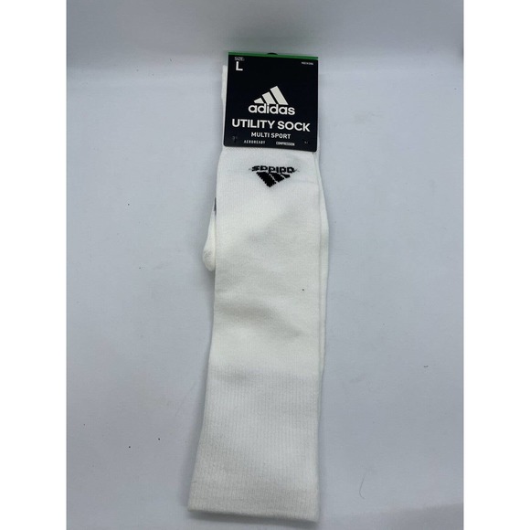 adidas | Underwear & Socks | Adidas Mens Shoe Size 93 White Over The ...